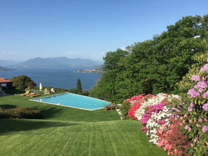 Lake Maggiore Apartment In A Villa With Lake View - Borgomanero