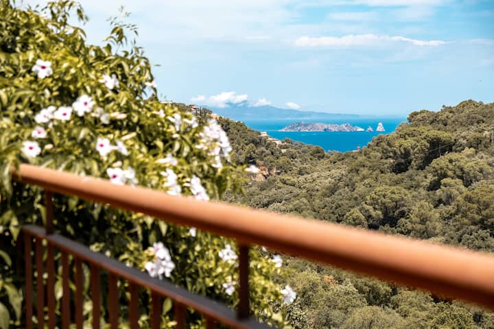 House With Sea And Castle Views - Tamariu