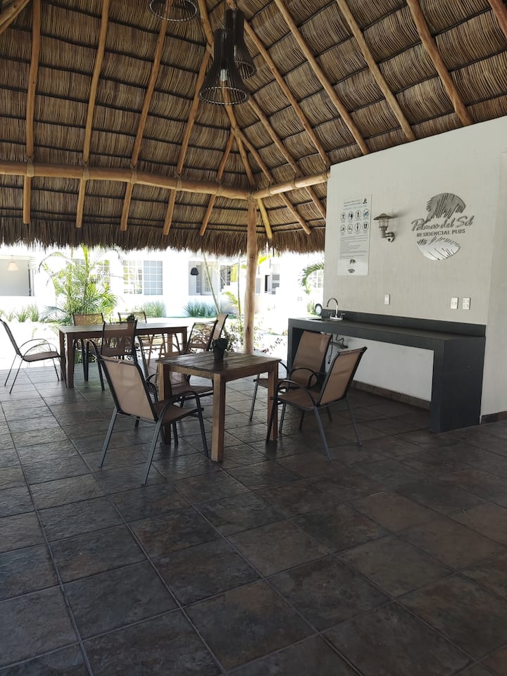 Departamento Con Terraza Y Alberca Grande - Mexico