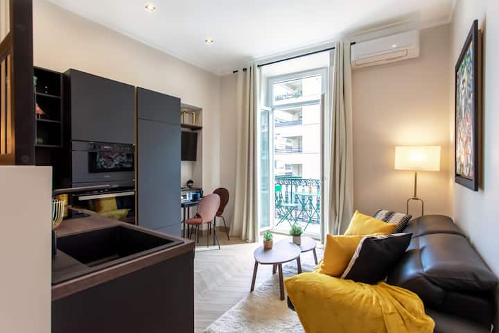 F1 Centrale, 2 Min From The Beach / Balcony & Ac - Nizza