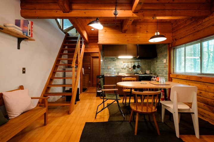Private Log House W/sauna In A Deep Forest Petok - 吾妻郡