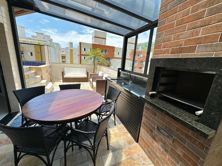 Cobertura Piscina Aquecida 42a - Temporada Ubatuba - Ubatuba