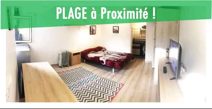 Les Palmiers - Studio Cosy Proche Plages Et Centre - Antibes