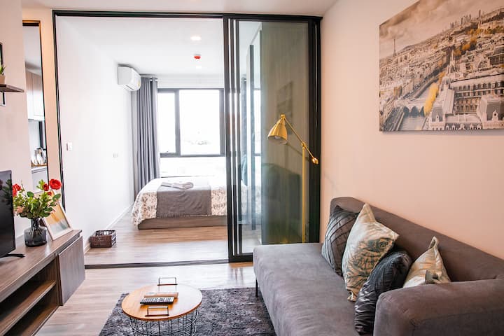 Bkk Samrong 5min To Bts Puchao 1b Apt. 1-2ppl Wifi - Phra Khanong