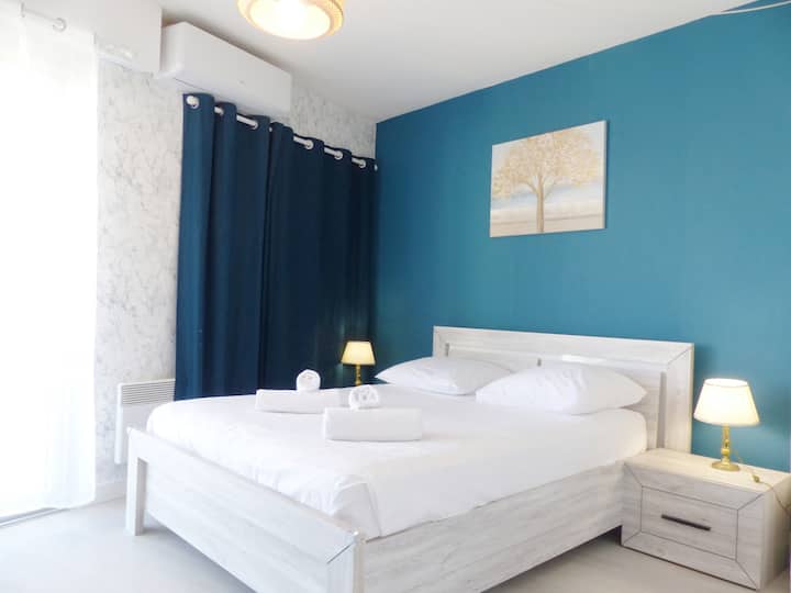 T2 Bien Situé, 50m Plage, Parking, Wifi, Terrasse - Saint-Raphaël