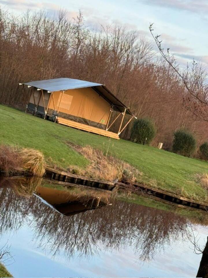 Camping De Kleine Wielen -Tente Safari 6p Avec Vue - Drachten