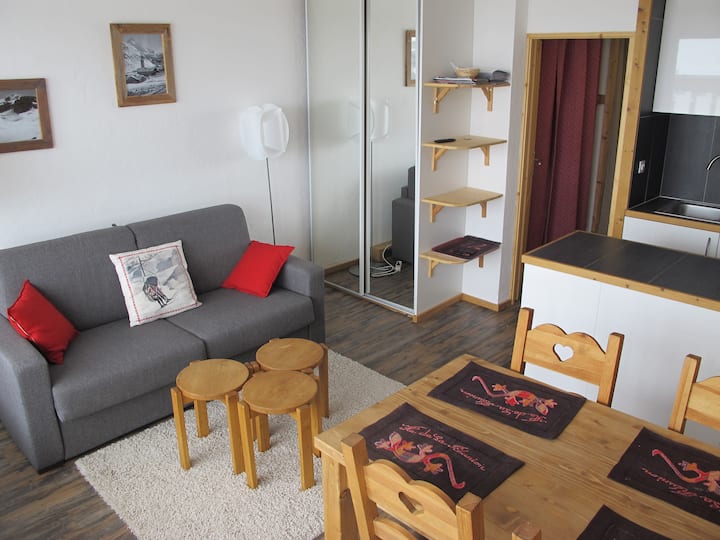 Studio /Le Lac/28m2/4pers/sur Piste - Tignes