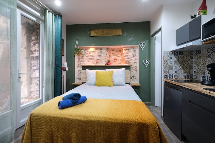 Studio Cosy Avec Clim Cour Privative – Proche Cité - Carcassonne