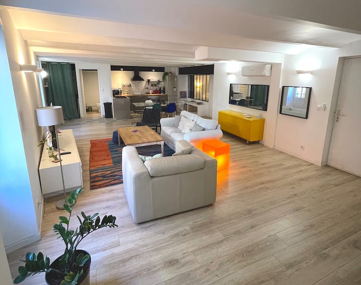 Loft 6 Pers Climatisé - 113m2 - Quartier Du Panier - Marsella, Francia