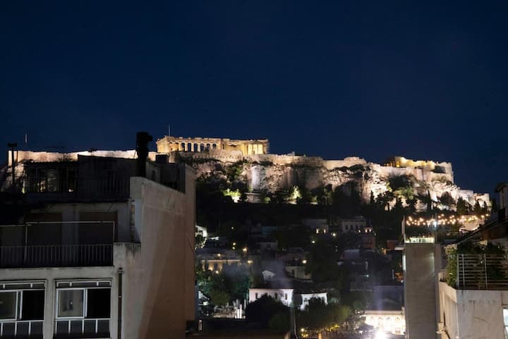 Elegent Acropolis-view Apartment In Monastiraki - Athen