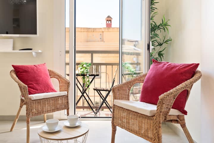 Al1952 Beach 3min, 2 Bedroom, Workspace, Dressroom - Barcelona