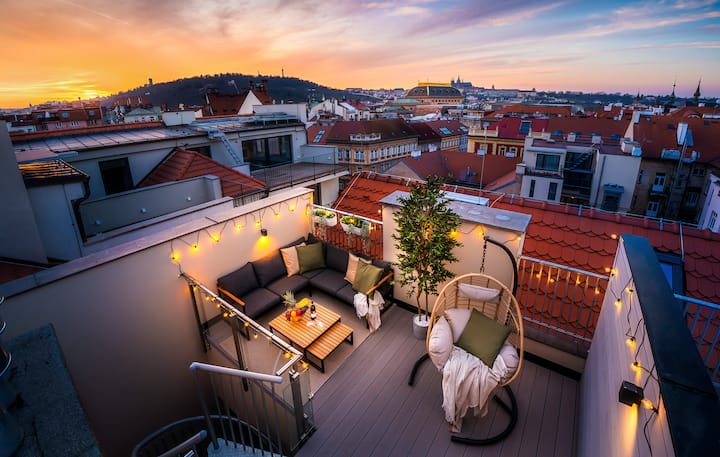 3br Ac Heaven Of Harmony Luxpenthouse Theater View - Prague