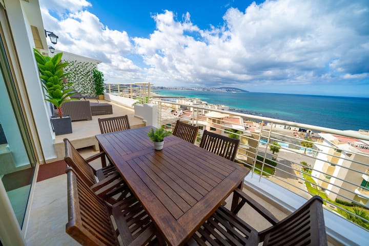 Luxueux T4 Bord De Mer + Piscine - Tangier