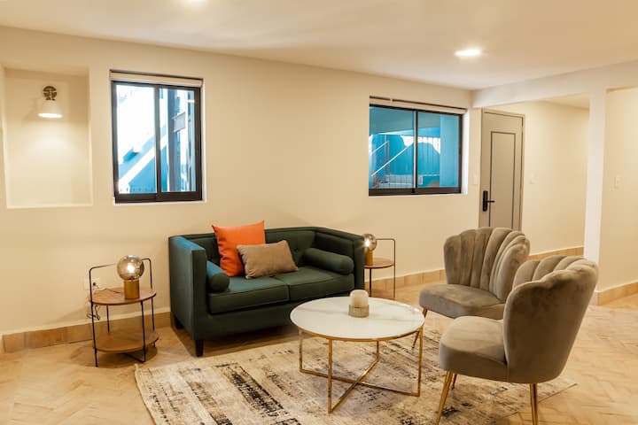 Depto. Gris-explora El Centro, Descansa Y Disfruta - Puebla