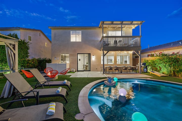 Walk 2 Coachella! Salt Pool/spa King Bd/gamerm - Indio, CA