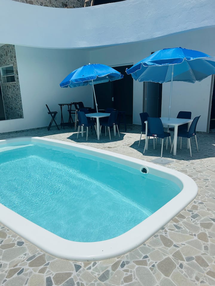 Flat C/temática Grega Na Praia De Aruana C/piscina - Aracaju