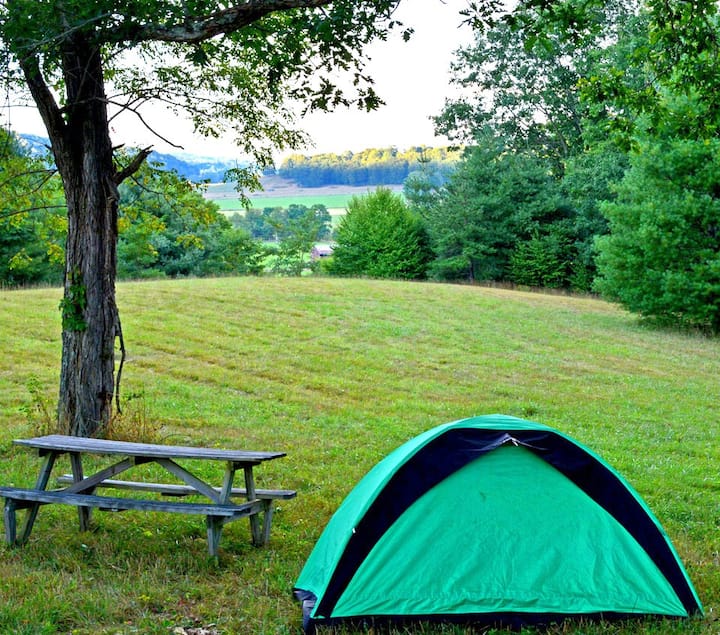 Tent Camping In Highland County - Campsite #2 - Monterey, VA