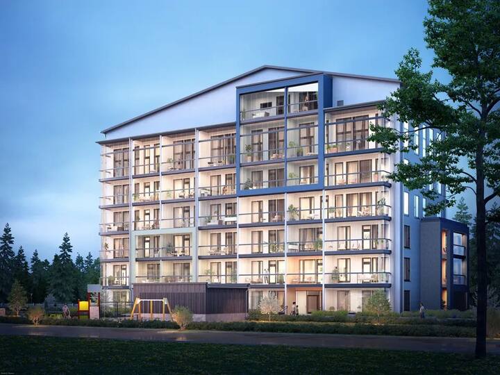 New Golf Apartment With Nordic Art Design - Kirkkonummi