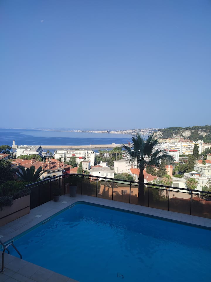 Vue Mer, Piscine, Garage  Mont Boron - Niza