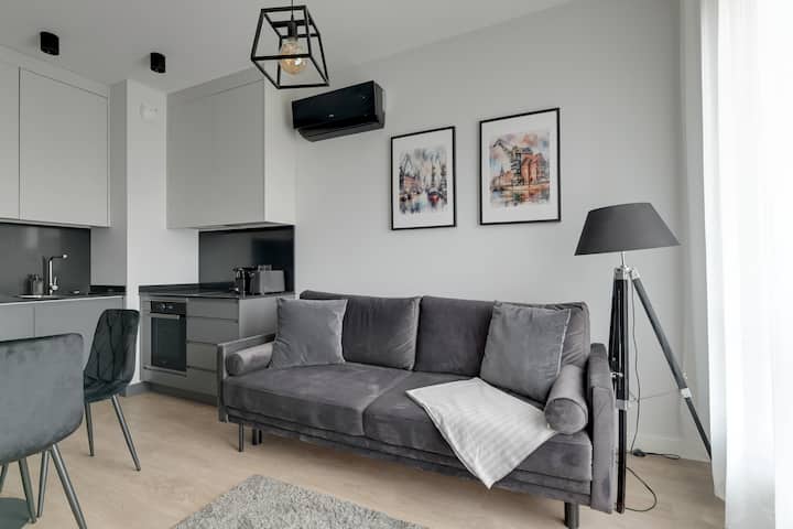 Przytulny Apartament Dla Par Z Klimatyzacją - Gdańsk