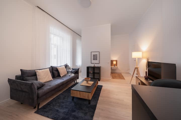 New & Spacious Studio Apartment In Embassy Area - Riga