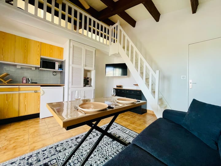 Terrasse Helios/mezzanine/garage/plage Richelieu - Agde