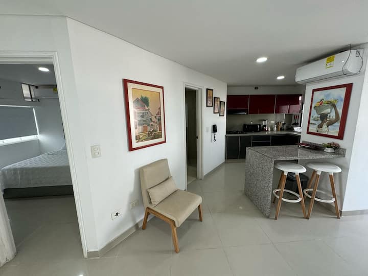Bocagrande • Apartamento Con Vista Lateral Al Mar - Cartagena, Colombia