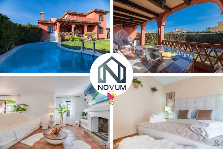 Classic 5 Bdrm Andalucian Villa W Pool & Sea View - Marbella