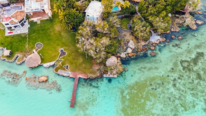 Deluxe Twin At Azulea Hotel & Spa,  Lagoon Front - Bacalar