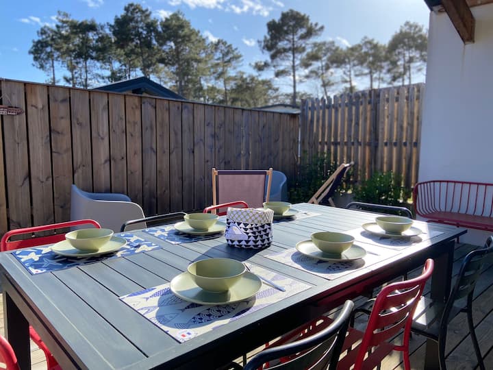 Palot Beach House Paisible Maison Au Centre-ville - Mimizan