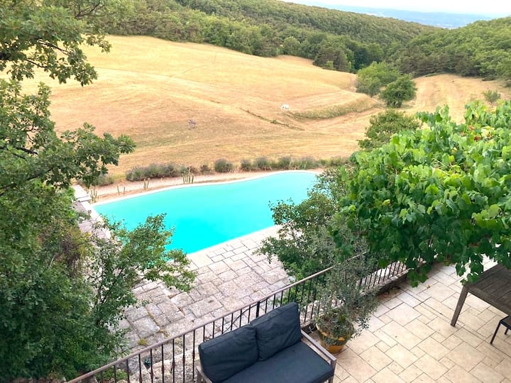 Maison 8/10p, 3ch, Piscine, Isolée, Calme Avec Vue - Dieulefit