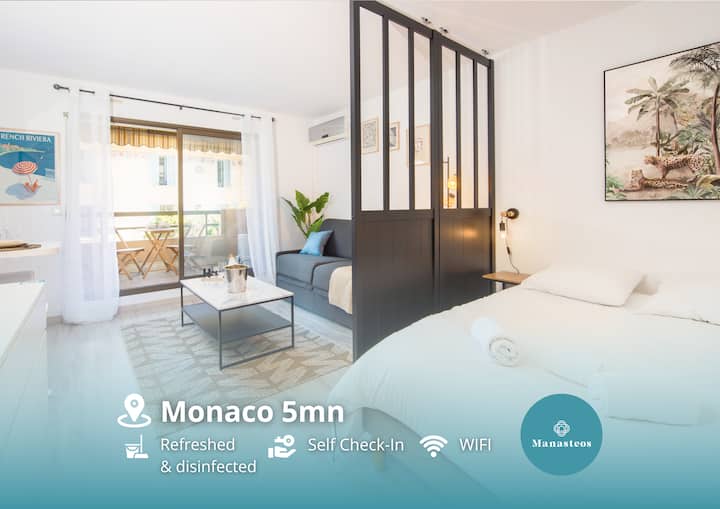 5 Mn à Pied Monaco - Cosy Appartement - Bu - Cap-d'Ail