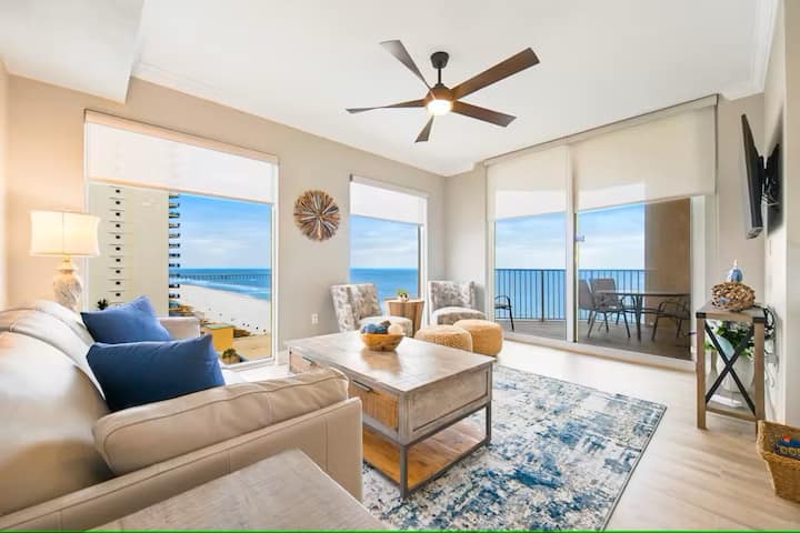 Tidewater~corner Unit 8thflr*panoramic Ocean View* - Panama City Beach, FL