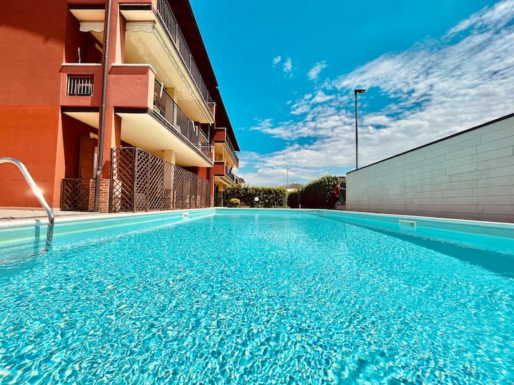 Twins Apt - 200m Dal Lago Di Garda - Piscina - Sirmione