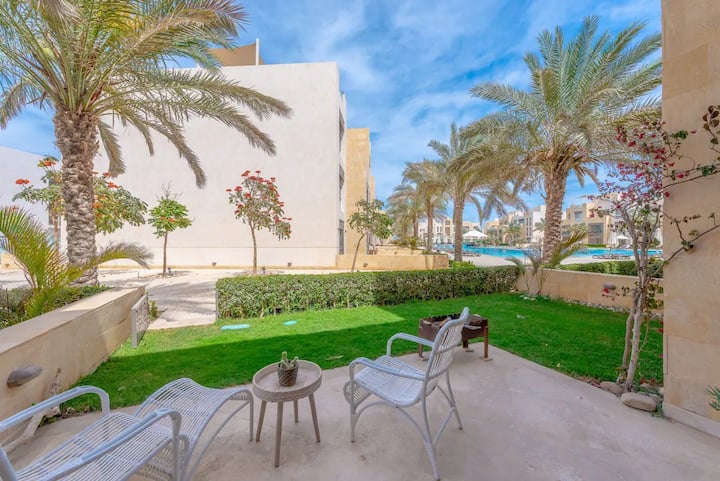Mangroovy -Spacious Boho 2 Br Pool Direct & Sunny - Egipto