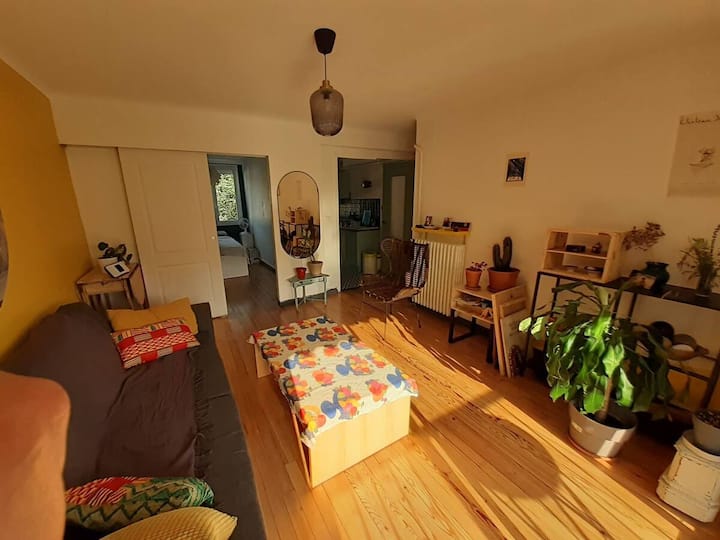 Chambre Dans Appart Tout Confort Avec Extérieur - Nantes