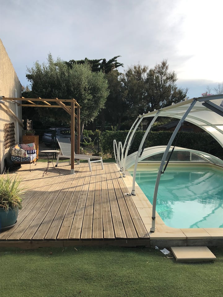 Villa Quartier Calme Nouveau 2026 Piscine Chauffée - La Franqui