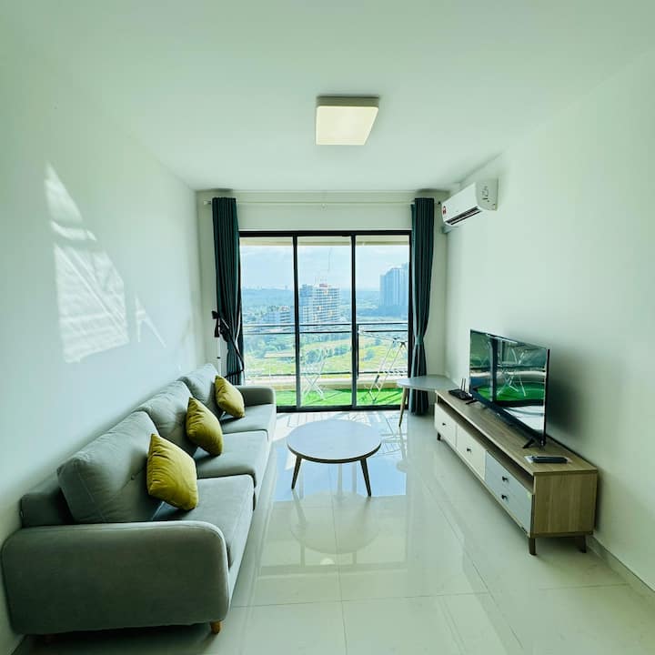 城市景观二房一卫4人高级公寓 - Kukup