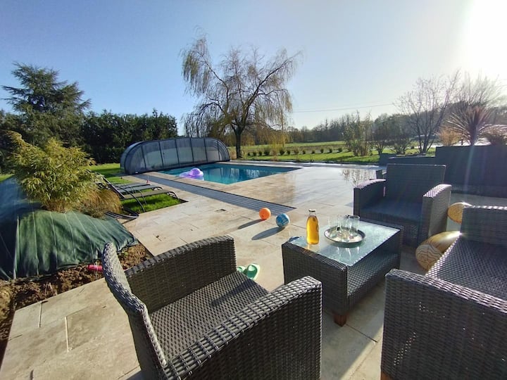 Gîte Le 1911 à La Ferme, Piscine Et Spa - Combourg