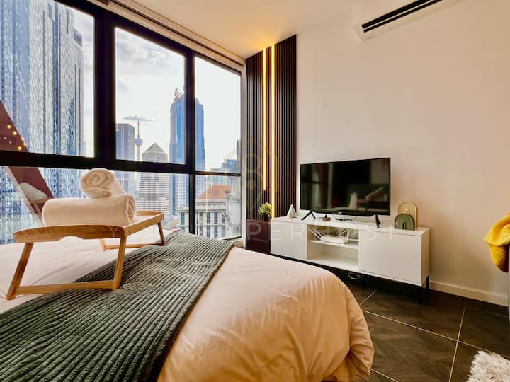 【Weekly Promo -10%】nr Klcc | Kingbed | Skypool Gym - 吉隆坡