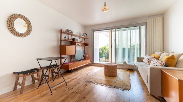 Urban & Stylish Apartment For 4 W/ Garden—nation - 뱅센