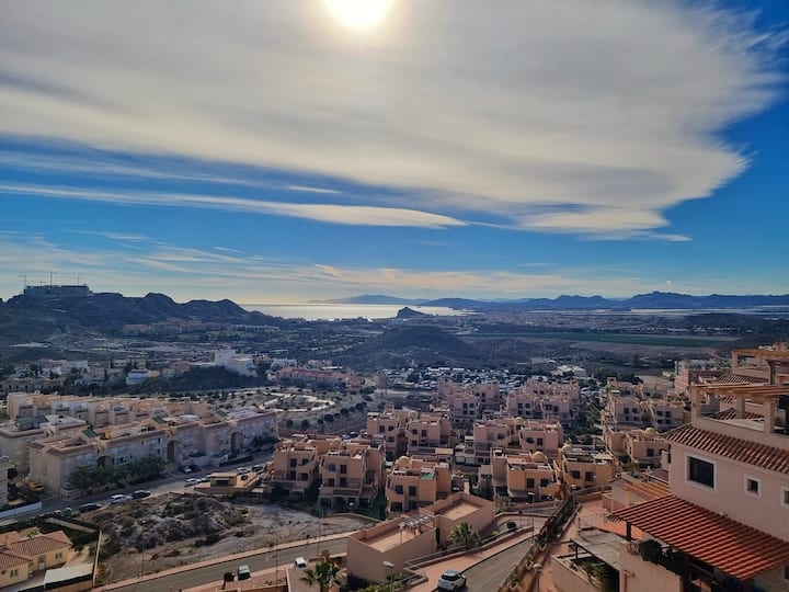 Sunny Apartment With Pool And Views - Águilas