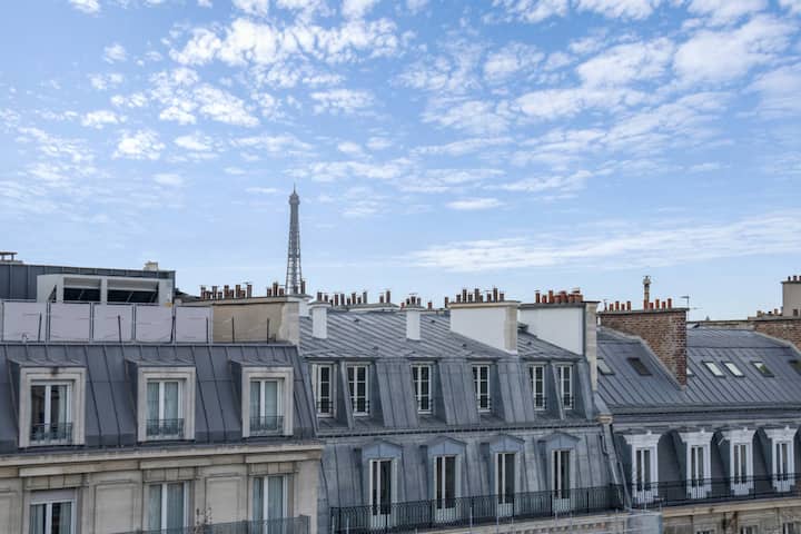 1 Bedroom#haussmann#amazing View#effeiltower#ac - Paris