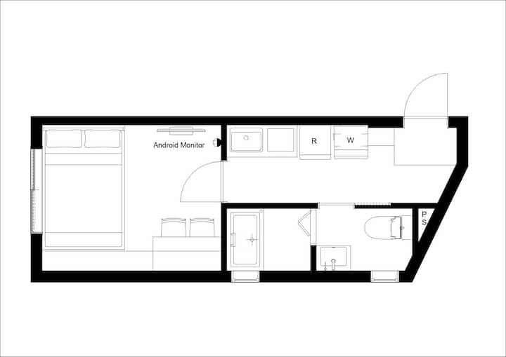 京急蒲田駅から徒歩4分/お洒落なデザイナーズ/家具家電完備/fe蒲田ⅲ C05 - Yokohama