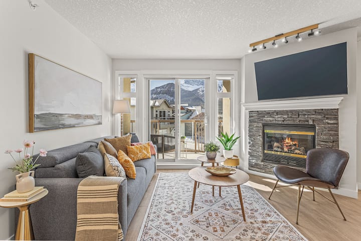 Gym,freeparking,view,2br,2bt,8ppl,family-w411 - Canmore