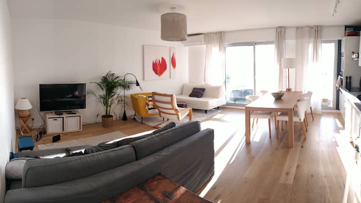 4p, Vue Mer, Piscine, Terrasse, 3 Chambres, 4 Lits - Nice