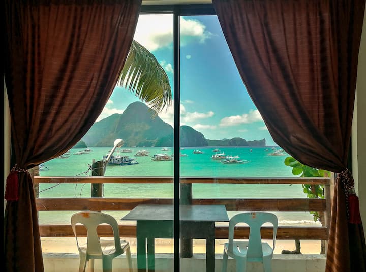 El Nido Beach Front Seaview Inn I Waves & Wonders! - El Nido
