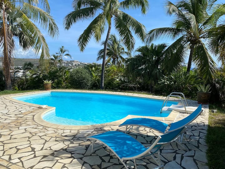 Villa Baleine Bleue, Piscine Et Vue Mer - Saint-Gilles les Bains