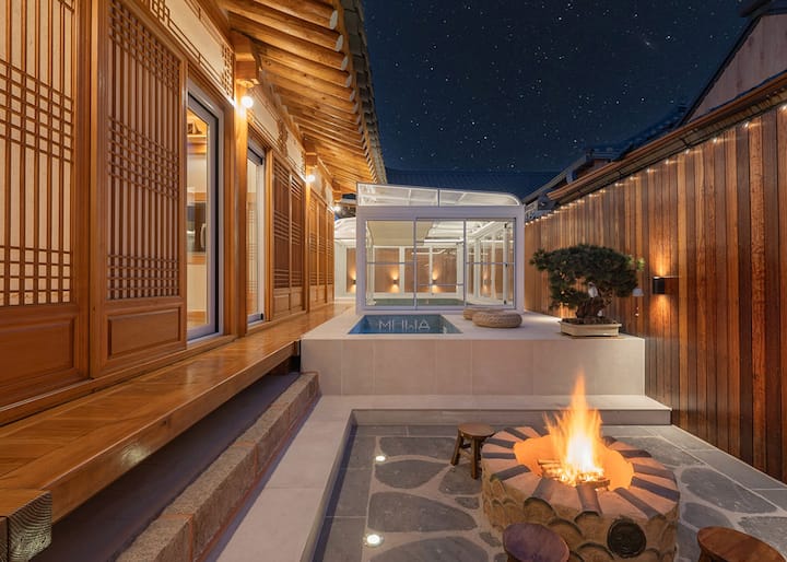 경주 황리단길 한옥 독채 풀빌라 무원 - 용강동