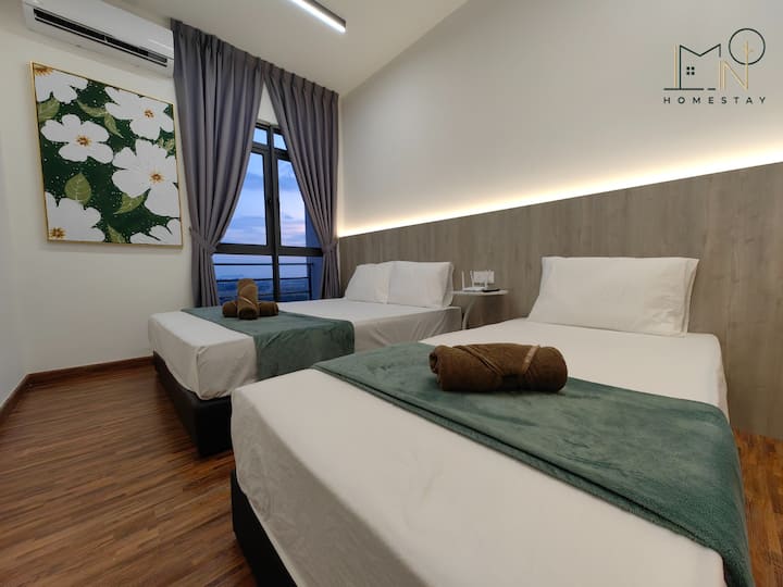 K Avenue *Sunset View* 3 Pax (5 Mins To Airport) - Kinarut